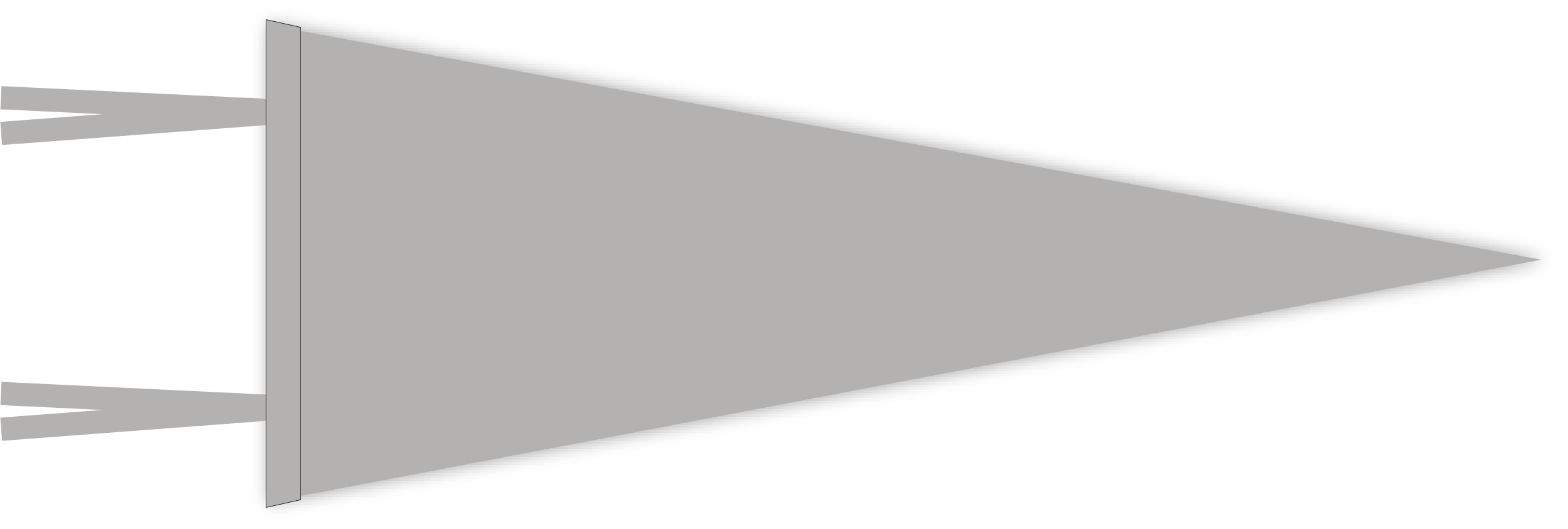 Heather Grey Blank Pennant Flag – Libertypennants