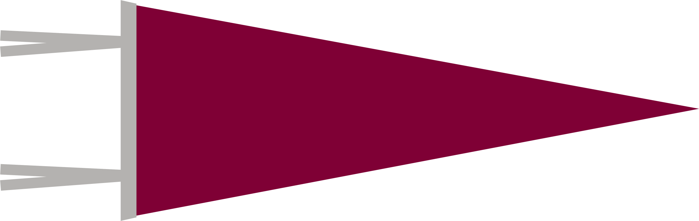 Maroon / Grey Blank Pennant Flag – Libertypennants