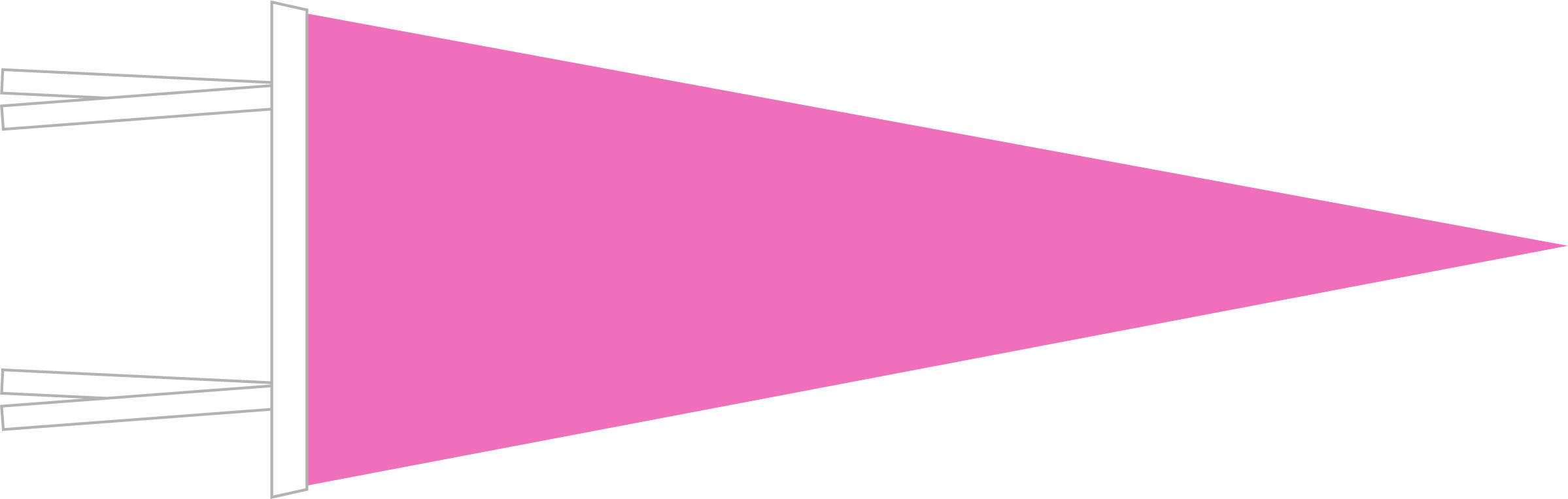 Pink / White Blank Pennant Flag – Libertypennants
